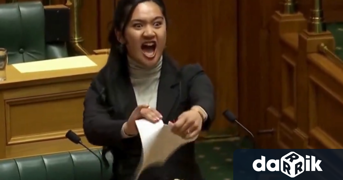 Новозеландски депутати танцуваха хака в знак на протест срещу проектозакон за маорската общност ...